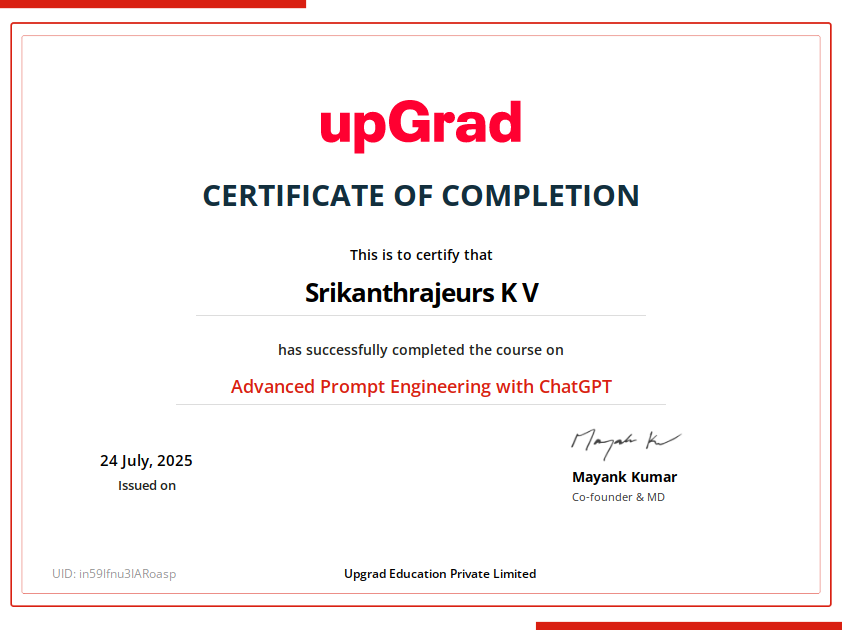 Srikanth rajeurs - Founder & CEO – Logic Leafs Pvt Ltd Building AI tools, and passion-first ...